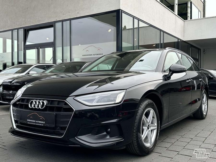 Melns Audi A4 2021 Kauņa, ar dzinēja tilpumu 2.00 L un nobraukumu 50 tūkst. km par 25356 €, foto 1 vietnē AUTOMOTO.COM.LV