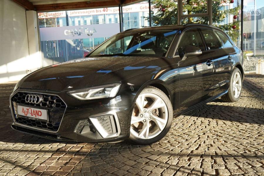 Black Audi A4 2021 in Kaunas, with an engine capacity of 2.00 L and mileage of 65 thousand km for 32649 €, photo 2 on AUTOMOTO.COM.LV