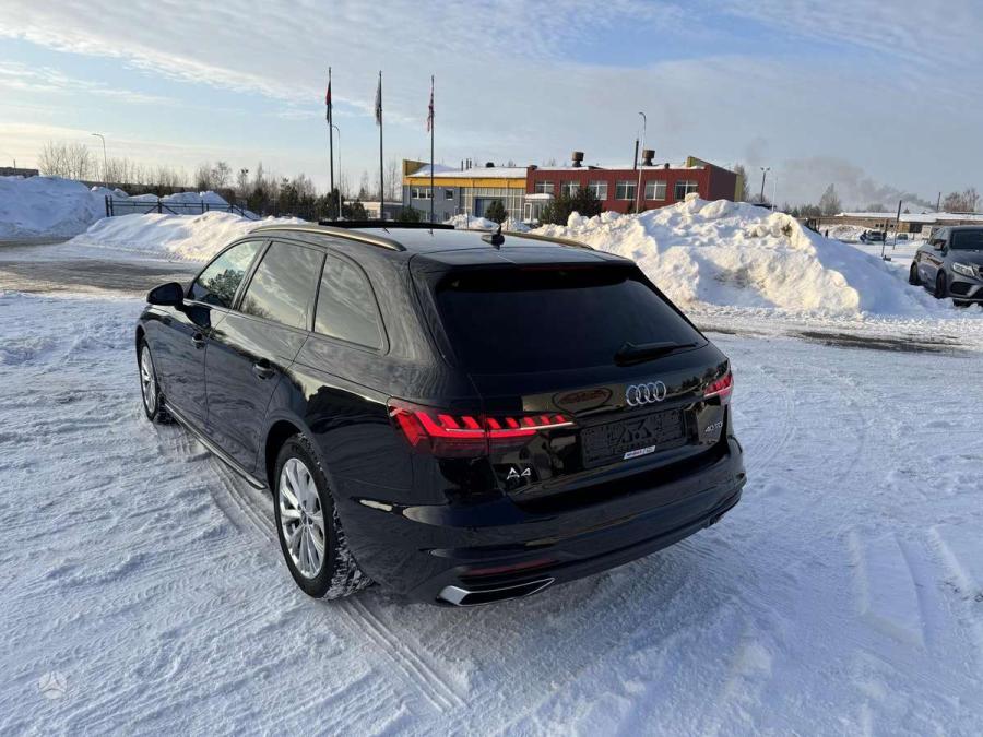 Black Audi A4 2021 in Telschi, with an engine capacity of 1.97 L and mileage of 206 thousand km for 18300 €, photo 5 on AUTOMOTO.COM.LV