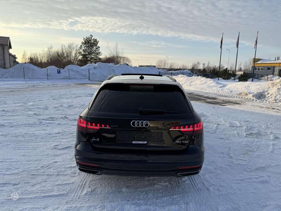 Black Audi A4 2021 in Telschi, with an engine capacity of 1.97 L and mileage of 206 thousand km for 18300 €, photo 6 on AUTOMOTO.COM.LV