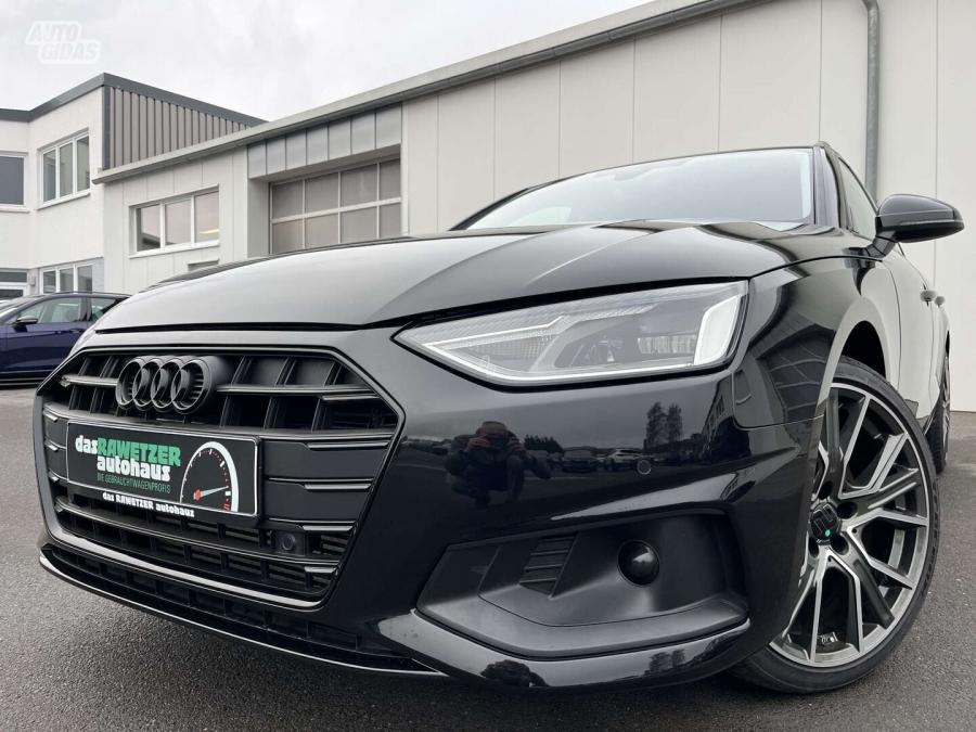 Black Audi A4 2022 in Kaunas, with an engine capacity of 2.00 L and mileage of 47 thousand km for 26994 €, photo 1 on AUTOMOTO.COM.LV