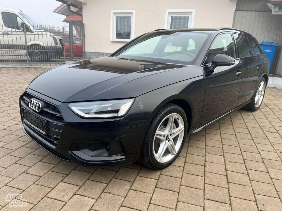 Melns Audi A4 2022 Kauņa, ar dzinēja tilpumu 2.00 L un nobraukumu 66 tūkst. km par 33009 €, foto 1 vietnē AUTOMOTO.COM.LV