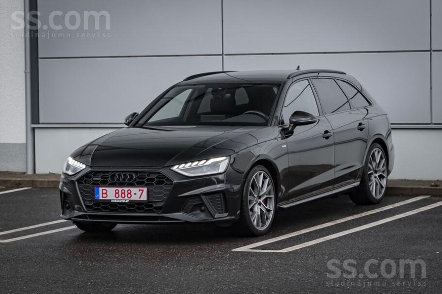 Black Audi A4 2022 in Riga, with an engine capacity of 2.00 L and mileage of 200 thousand km for 24550 €, photo 1 on AUTOMOTO.COM.LV