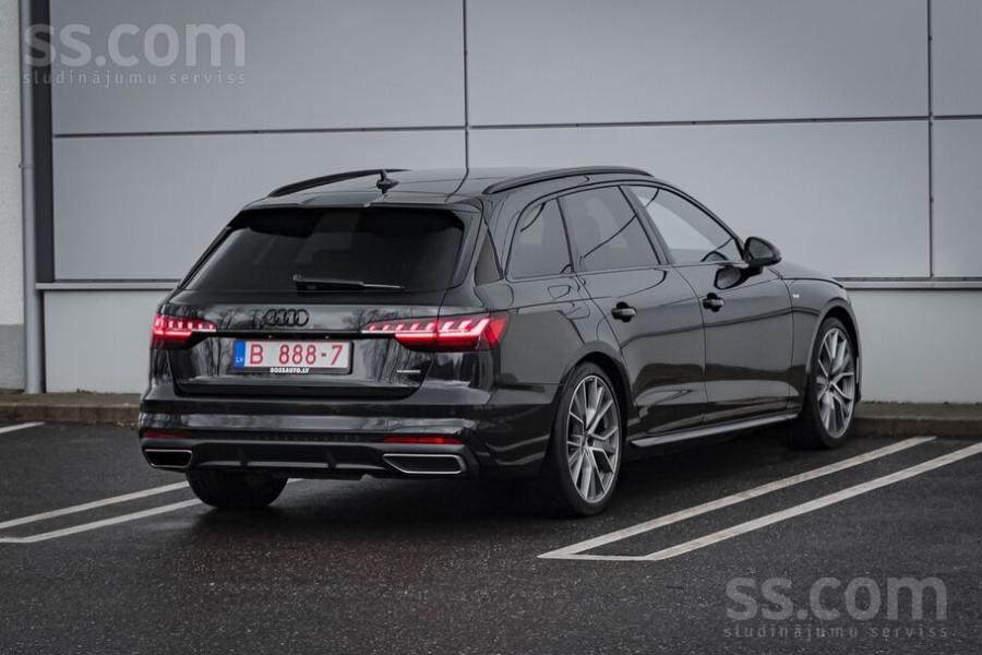 Black Audi A4 2022 in Riga, with an engine capacity of 2.00 L and mileage of 200 thousand km for 24550 €, photo 5 on AUTOMOTO.COM.LV
