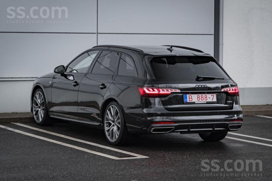 Black Audi A4 2022 in Riga, with an engine capacity of 2.00 L and mileage of 200 thousand km for 23990 €, photo 7 on AUTOMOTO.COM.LV