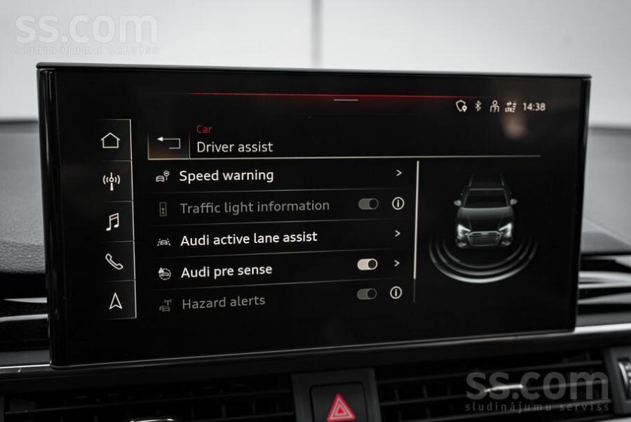Black Audi A4 2022 in Riga, with an engine capacity of 2.00 L and mileage of 200 thousand km for 23990 €, photo 25 on AUTOMOTO.COM.LV