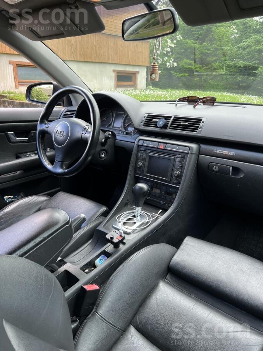 Black Audi A4 2022 in Cesis, with an engine capacity of 2.50 L and mileage of 342 thousand km for 2400 €, photo 8 on AUTOMOTO.COM.LV