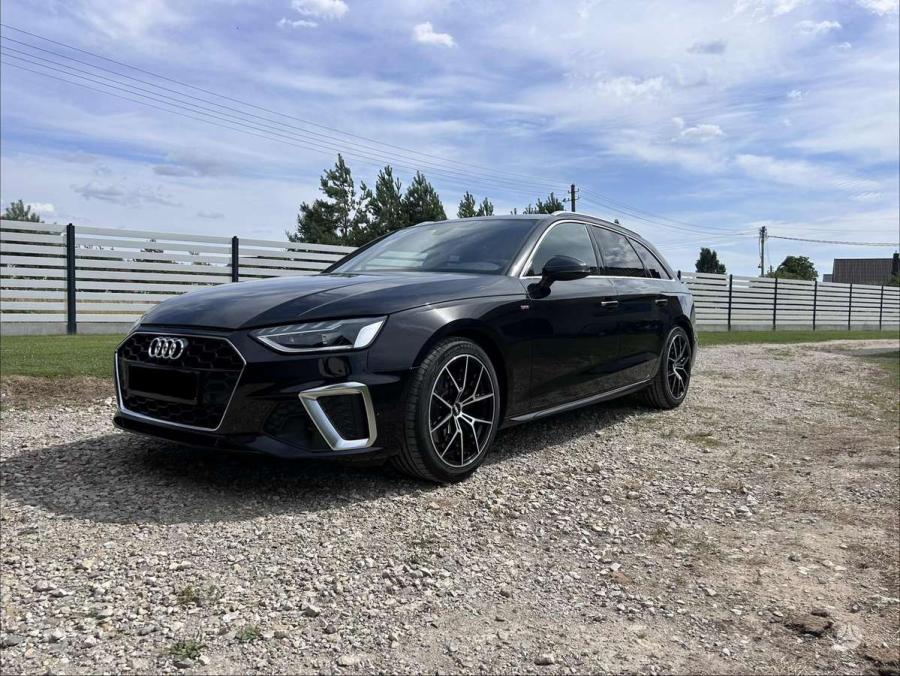 Melns Audi A4 2022 Panevēža, ar dzinēja tilpumu 1.97 L un nobraukumu 159 tūkst. km par 25600 €, foto 1 vietnē AUTOMOTO.COM.LV
