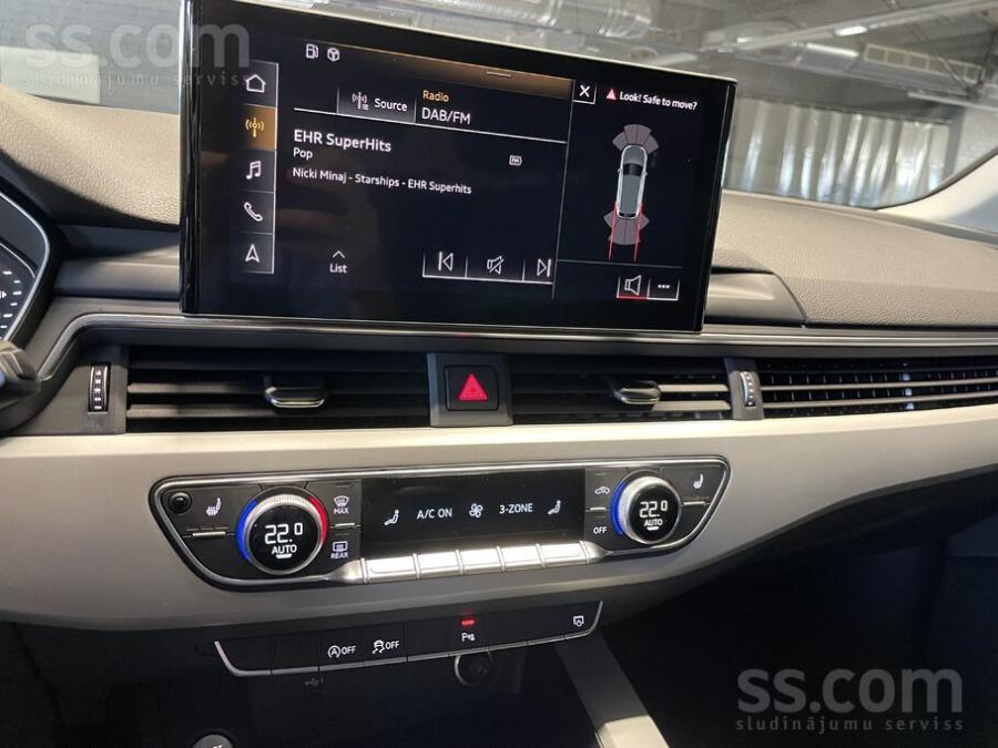 Black Audi A4 2022 in Jurmala, with an engine capacity of 2.00 L and mileage of 200 thousand km for 15950 €, photo 8 on AUTOMOTO.COM.LV