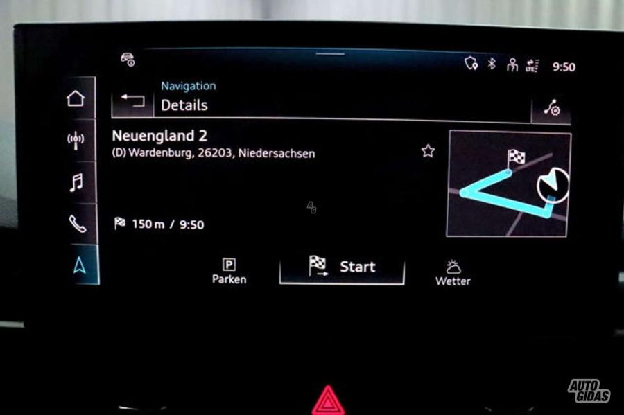 Черный Ауди А4 2023 в Каунас, объемом двигателя 2.00 л и пробегом 54 тыс. км за 29302 €, фото 12 на AUTOMOTO.COM.LV