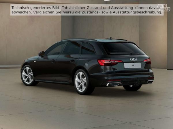 Black Audi A4 2023 in Kaunas, with an engine capacity of 2.00 L and mileage of 21 thousand km for 33209 €, photo 4 on AUTOMOTO.COM.LV