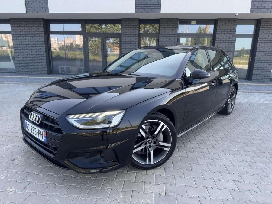 Melns Audi A4 2023 Kauņa, ar dzinēja tilpumu 2.00 L un nobraukumu 253 tūkst. km par 20300 €, foto 1 vietnē AUTOMOTO.COM.LV