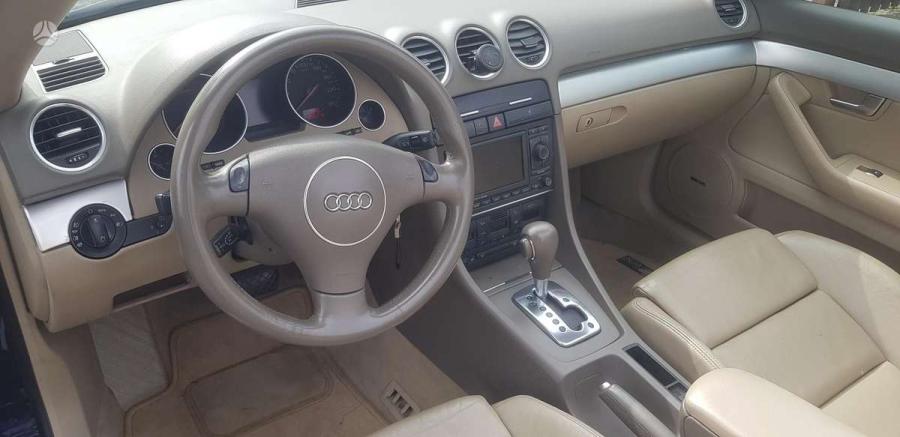 Blue Audi A4 2004 in Panevezys, with an engine capacity of 2.50 L and mileage of 266 thousand km for 3300 €, photo 26 on AUTOMOTO.COM.LV