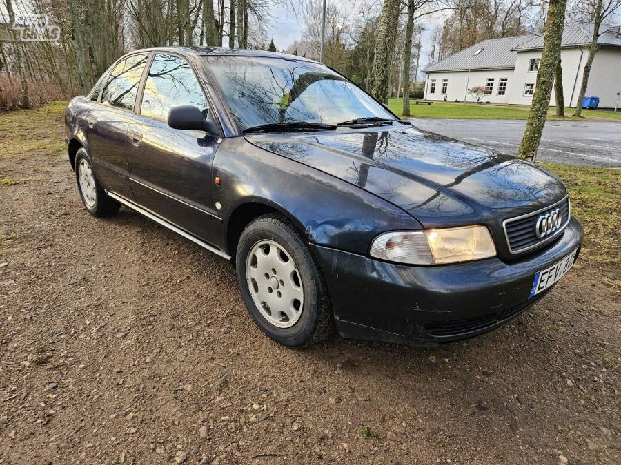 Blue Audi A4 1995 in Prienai, with an engine capacity of 1.90 L and mileage of 394 thousand km for 1000 €, photo 1 on AUTOMOTO.COM.LV