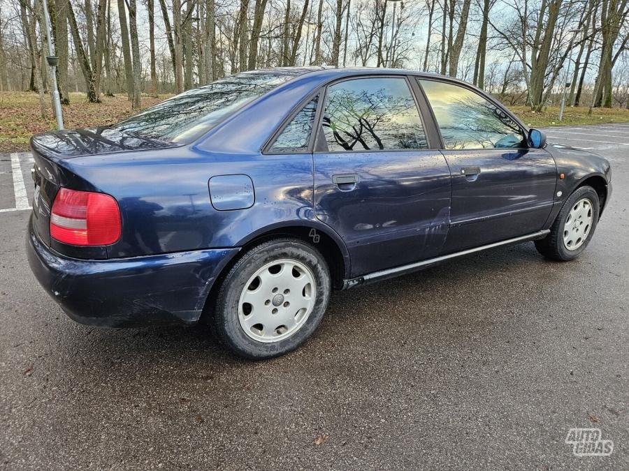 Blue Audi A4 1995 in Prienai, with an engine capacity of 1.90 L and mileage of 394 thousand km for 950 €, photo 6 on AUTOMOTO.COM.LV