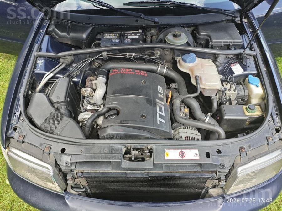 Blue Audi A4 1997 in Rezekne, with an engine capacity of 1.90 L and mileage of 340 thousand km for 1150 €, photo 8 on AUTOMOTO.COM.LV