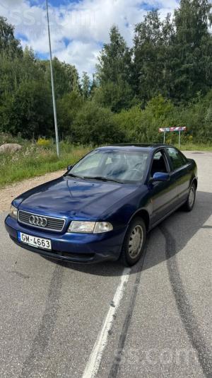 Blue Audi A4 1998 in Tukums, with an engine capacity of 1.60 L and mileage of 266 thousand km for 1100 €, photo  on AUTOMOTO.COM.LV