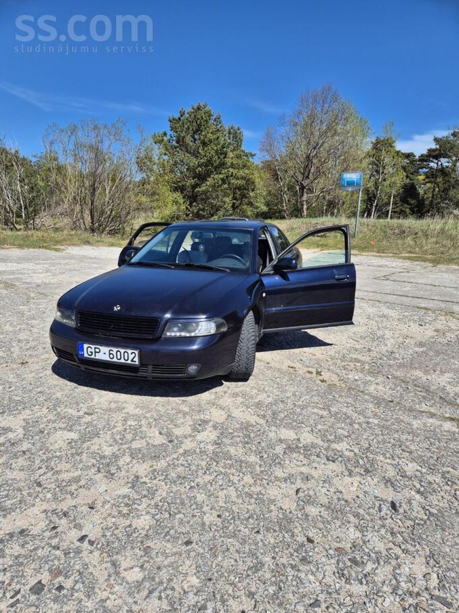 Blue Audi A4 1999 in Liepaja, with an engine capacity of 1.80 L and mileage of 293 thousand km for 950 €, photo 14 on AUTOMOTO.COM.LV