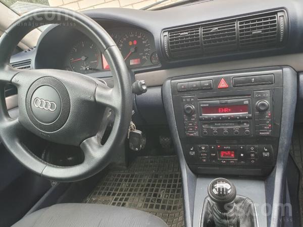 Blue Audi A4 1999 in Jelgava, with an engine capacity of 1.90 L and mileage of 425 thousand km for 1700 €, photo 10 on AUTOMOTO.COM.LV
