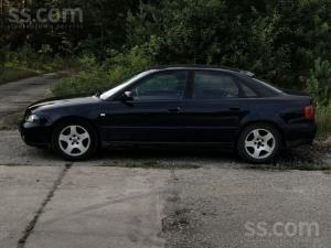 Zils Audi A4 1999 Liepāja, ar dzinēja tilpumu 1.80 L un nobraukumu 294 tūkst. km par 1100 €, foto  vietnē AUTOMOTO.COM.LV