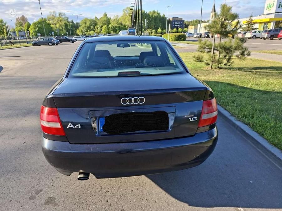 Zils Audi A4 2000 Palanga, ar dzinēja tilpumu 1.60 L un nobraukumu 210 tūkst. km par 1500 €, foto 3 vietnē AUTOMOTO.COM.LV