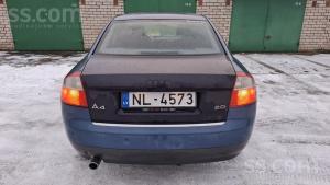 Zils Audi A4 2001 Daugavpils, ar dzinēja tilpumu 2.00 L un nobraukumu 267 tūkst. km par 1200 €, foto 7 vietnē AUTOMOTO.COM.LV
