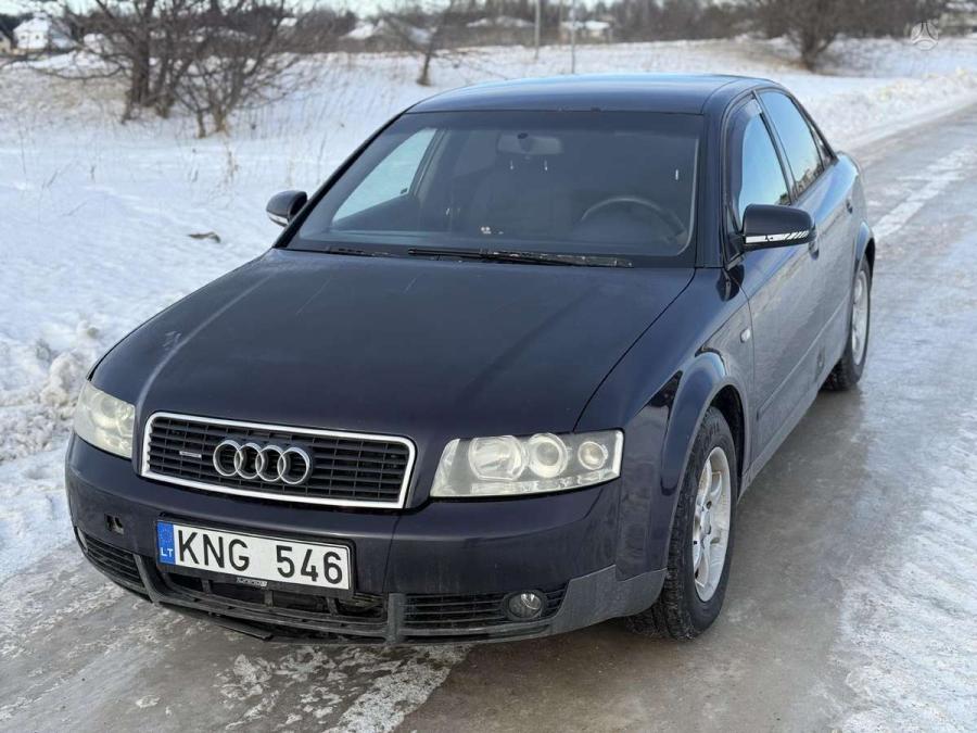 Blue Audi A4 2001 in Vilnius, with an engine capacity of 1.90 L and mileage of 332 thousand km for 1050 €, photo 1 on AUTOMOTO.COM.LV