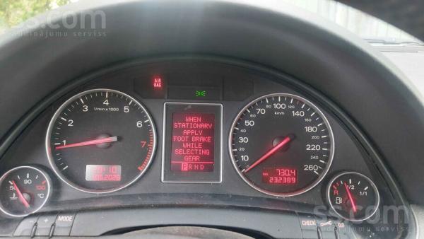 Blue Audi A4 2001 in Madona, with an engine capacity of 2.00 L and mileage of 232 thousand km for 950 €, photo 5 on AUTOMOTO.COM.LV