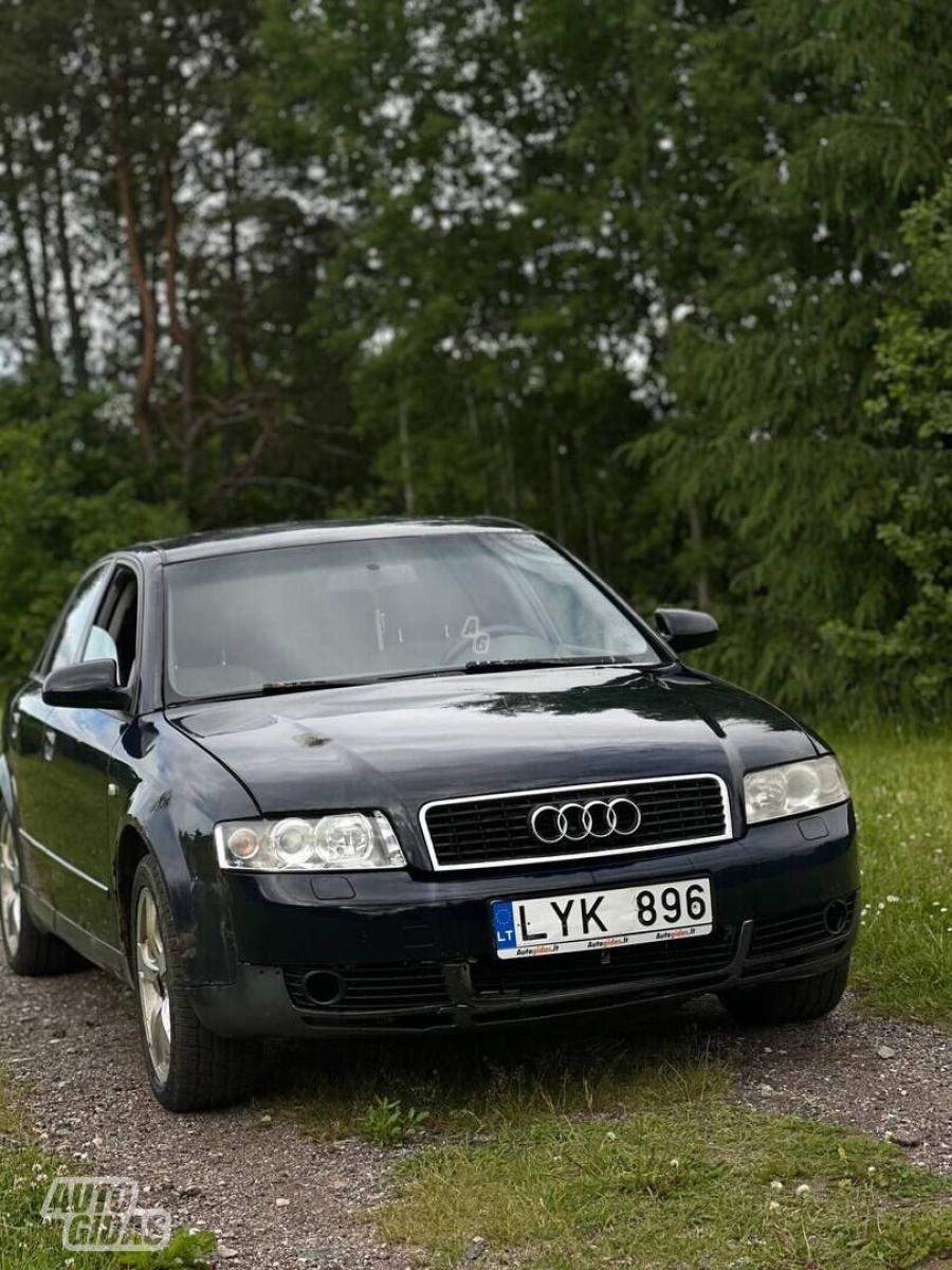 Blue Audi A4 2001 in Vilnius, with an engine capacity of 1.90 L and mileage of 421 thousand km for 550 €, photo 1 on AUTOMOTO.COM.LV