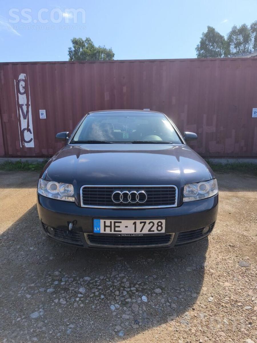 Blue Audi A4 2001 in Riga, with an engine capacity of 1.90 L and mileage of 371 thousand km for 650 €, photo 3 on AUTOMOTO.COM.LV