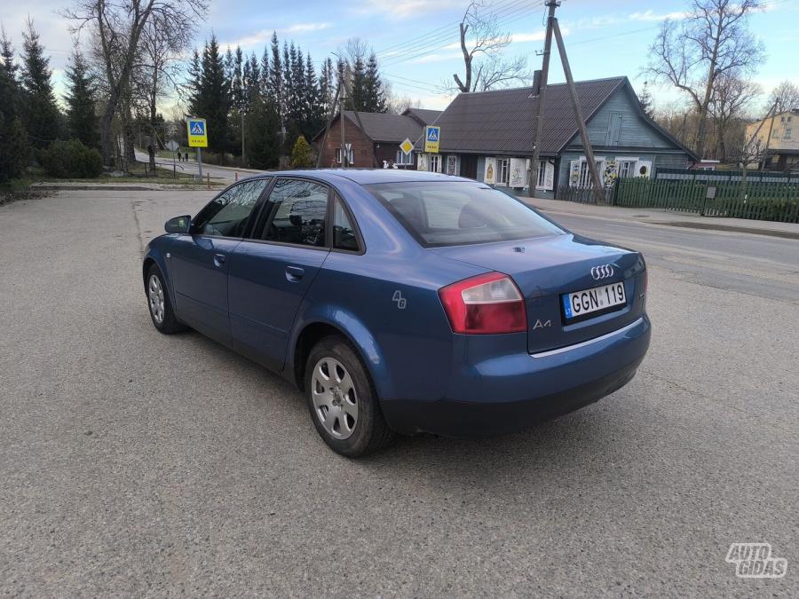 Blue Audi A4 2002 in Ignalina, with an engine capacity of 1.90 L and mileage of 400 thousand km for 1650 €, photo 7 on AUTOMOTO.COM.LV