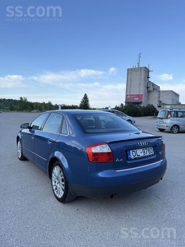 Blue Audi A4 2002 in Tukums, with an engine capacity of 1.80 L and mileage of 183 thousand km for 3500 €, photo 8 on AUTOMOTO.COM.LV