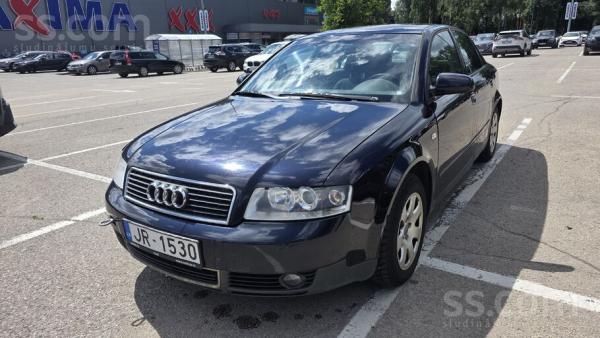 Blue Audi A4 2002 in Riga, with an engine capacity of 2.00 L and mileage of 214 thousand km for 800 €, photo 1 on AUTOMOTO.COM.LV