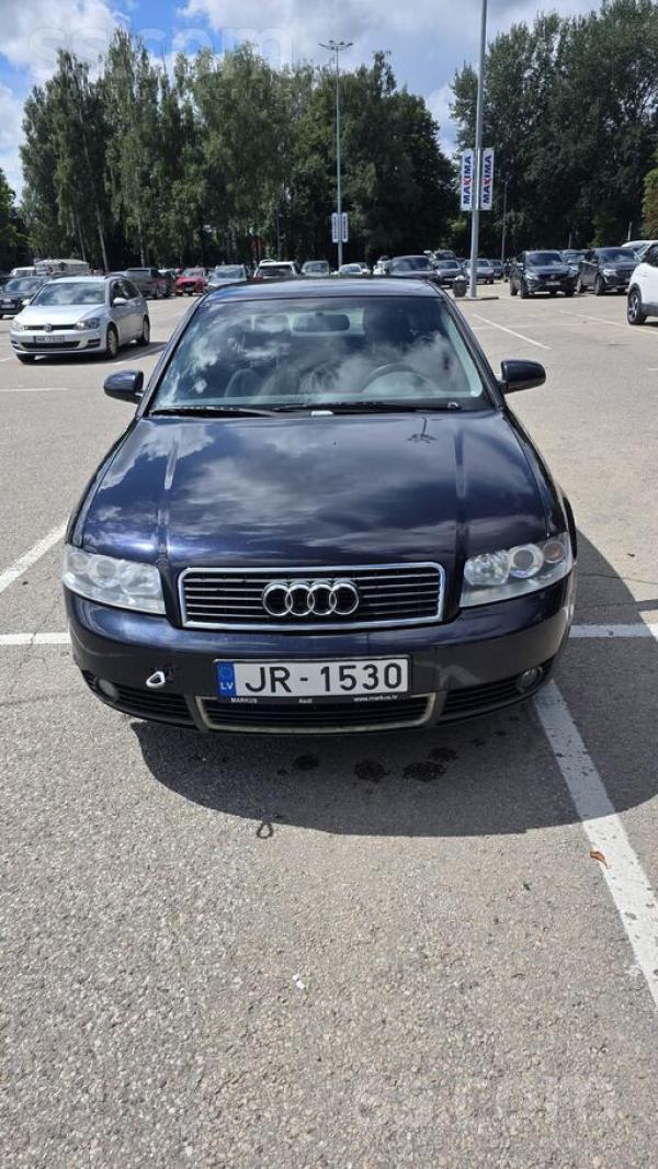 Blue Audi A4 2002 in Riga, with an engine capacity of 2.00 L and mileage of 214 thousand km for 800 €, photo 2 on AUTOMOTO.COM.LV