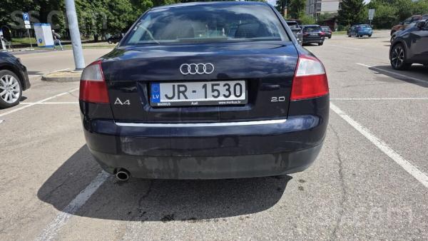 Blue Audi A4 2002 in Riga, with an engine capacity of 2.00 L and mileage of 214 thousand km for 800 €, photo 4 on AUTOMOTO.COM.LV