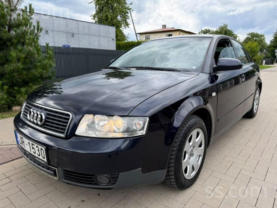 Zils Audi A4 2002 Rīga, ar dzinēja tilpumu 2.00 L un nobraukumu 209 tūkst. km par 1150 €, foto 1 vietnē AUTOMOTO.COM.LV
