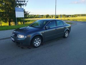 Zils Audi A4 2002 Šilalė, ar dzinēja tilpumu 1.90 L un nobraukumu 350 tūkst. km par 1450 €, foto  vietnē AUTOMOTO.COM.LV
