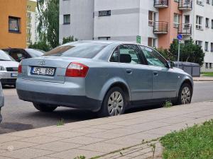 Blue Audi A4 2002 in Vilnius, with an engine capacity of 1.90 L and mileage of 251 thousand km for 950 €, photo 6 on AUTOMOTO.COM.LV