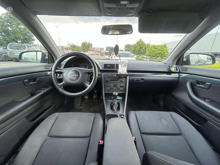 Blue Audi A4 2003 in Vilnius, with an engine capacity of 2.39 L and mileage of 262 thousand km for 850 €, photo 12 on AUTOMOTO.COM.LV