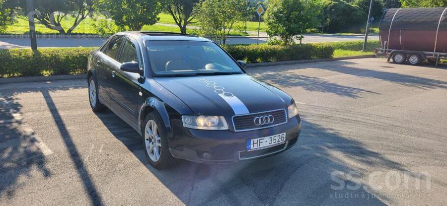 Blue Audi A4 2003 in Tukums, with an engine capacity of 1.90 L and mileage of 427 thousand km for 1300 €, photo 1 on AUTOMOTO.COM.LV