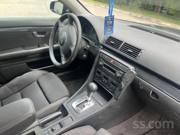 Zils Audi A4 2003 Jelgava, ar dzinēja tilpumu 1.90 L un nobraukumu 271 tūkst. km par 1480 €, foto 8 vietnē AUTOMOTO.COM.LV