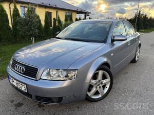 Zils Audi A4 2003 Rīga, ar dzinēja tilpumu 1.90 L un nobraukumu 285 tūkst. km par 3090 €, foto  vietnē AUTOMOTO.COM.LV