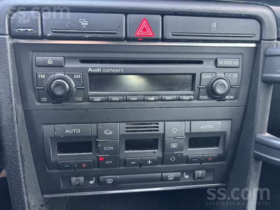 Zils Audi A4 2003 Rīga, ar dzinēja tilpumu 1.90 L un nobraukumu 285 tūkst. km par 3090 €, foto 16 vietnē AUTOMOTO.COM.LV