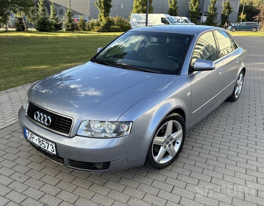Blue Audi A4 2003 in Riga, with an engine capacity of 1.90 L and mileage of 285 thousand km for 2950 €, photo 1 on AUTOMOTO.COM.LV