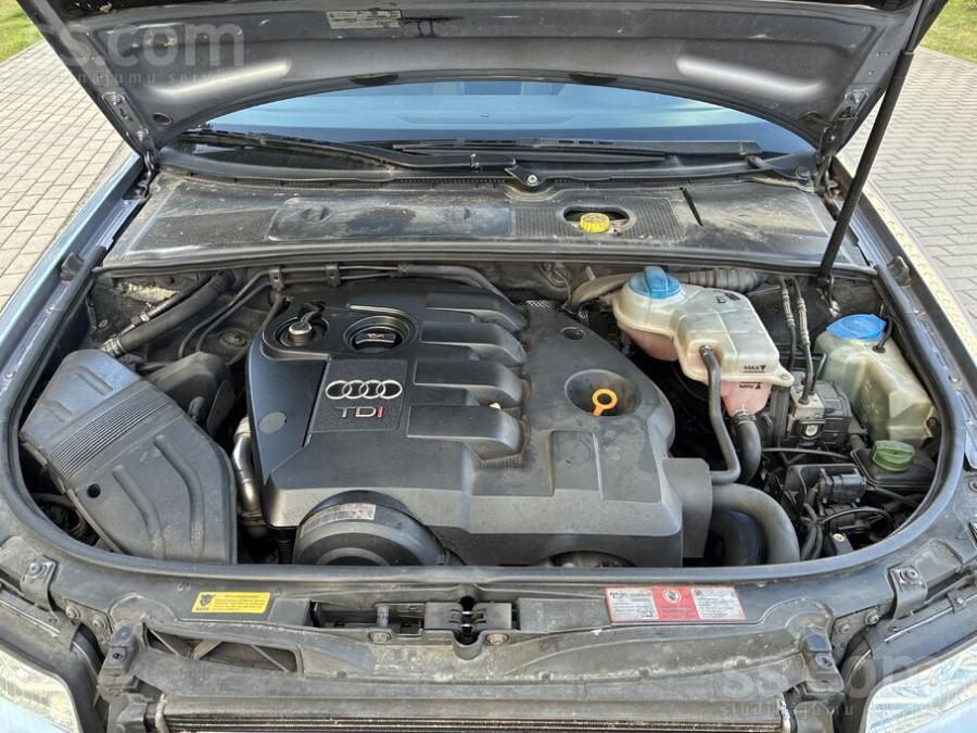 Blue Audi A4 2003 in Riga, with an engine capacity of 1.90 L and mileage of 285 thousand km for 2950 €, photo 23 on AUTOMOTO.COM.LV