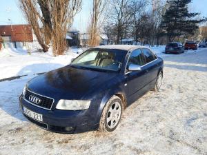 Zils Audi A4 2004 Panevēža, ar dzinēja tilpumu 1.90 L un nobraukumu 322 tūkst. km par 1600 €, foto  vietnē AUTOMOTO.COM.LV