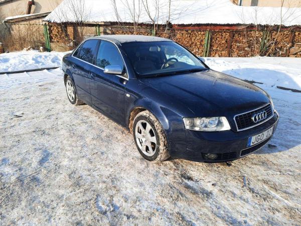 Blue Audi A4 2004 in Panevezys, with an engine capacity of 1.90 L and mileage of 322 thousand km for 1600 €, photo 2 on AUTOMOTO.COM.LV