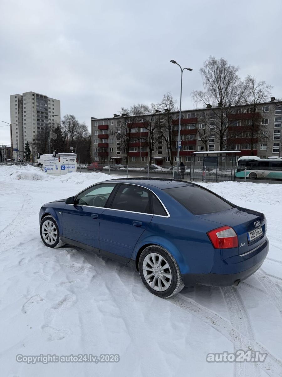 Blue Audi A4 2004 in Tallinn, with an engine capacity of 2.00 L and mileage of 178 thousand km for 2500 €, photo 5 on AUTOMOTO.COM.LV