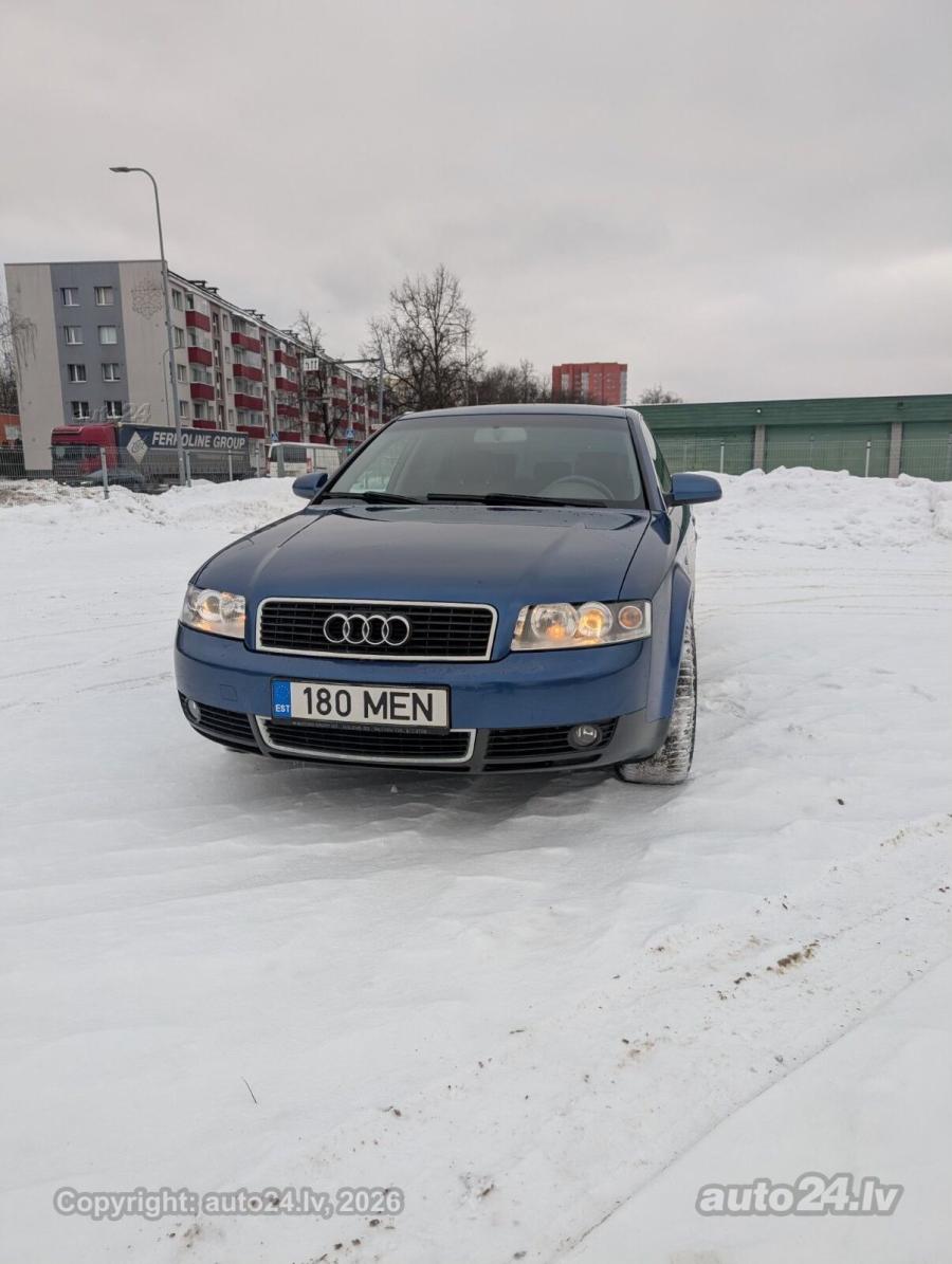 Blue Audi A4 2004 in Tallinn, with an engine capacity of 2.00 L and mileage of 178 thousand km for 2500 €, photo 13 on AUTOMOTO.COM.LV