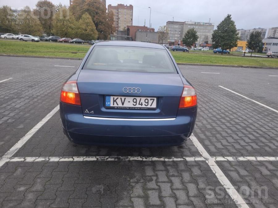 Blue Audi A4 2004 in Riga, with an engine capacity of 1.90 L and mileage of 320 thousand km for 2000 €, photo 14 on AUTOMOTO.COM.LV
